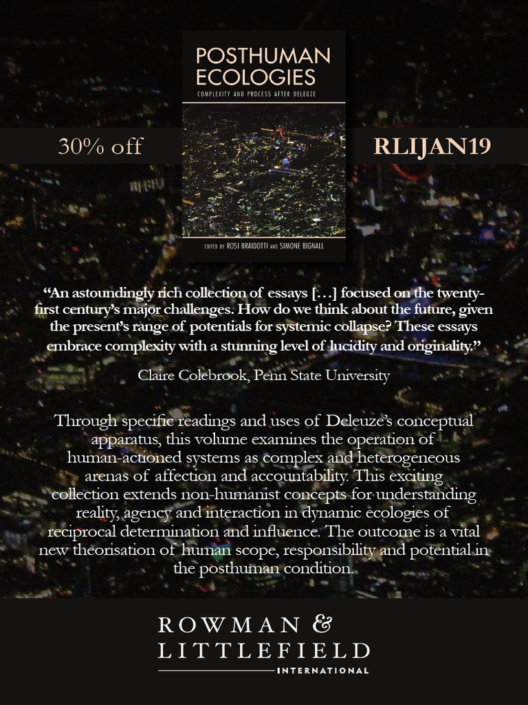 Posthuman Ecologies: New Theories on Agency | PDF