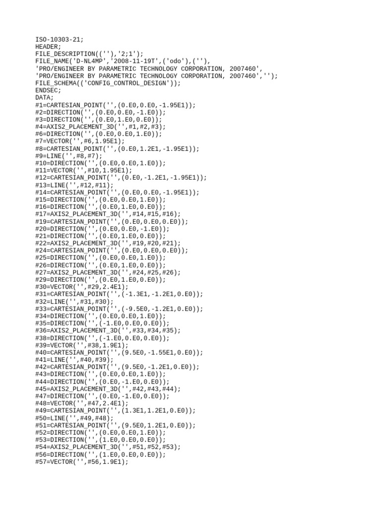 3-D NL4MP.stp | PDF | Design | Business Software