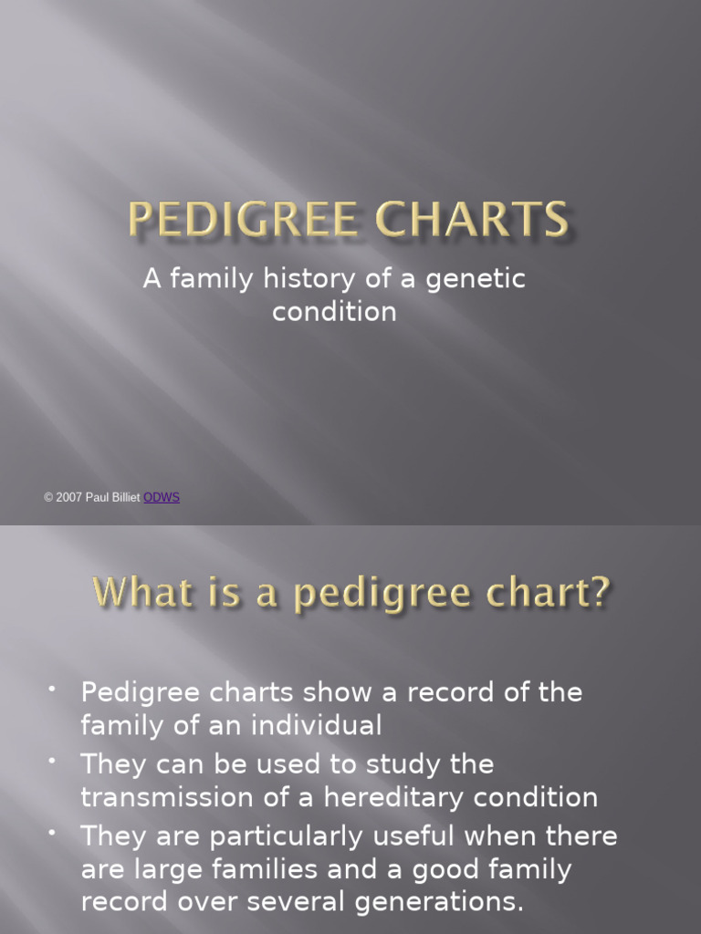 Pedigree Charts Revised | PDF