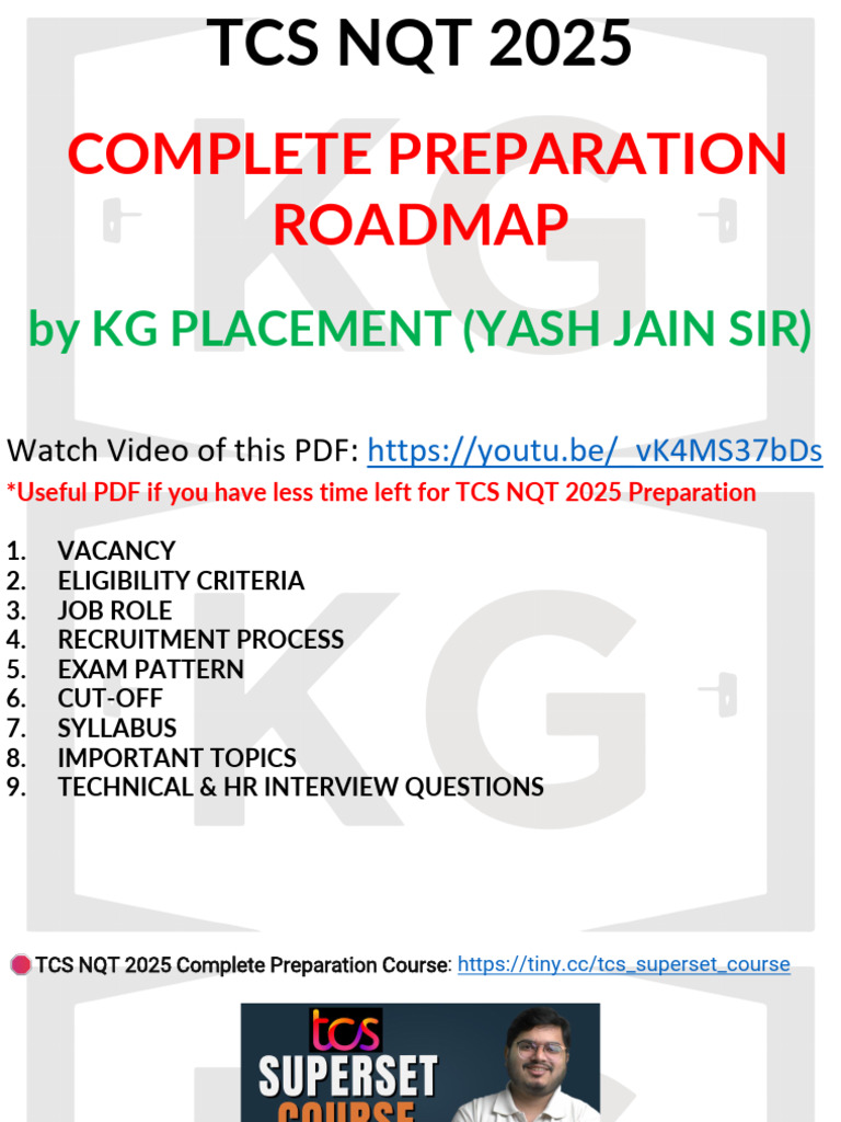 TCS NQT 2025 Syllabus & Exam Pattern | PDF | English Grammar | Linguistics