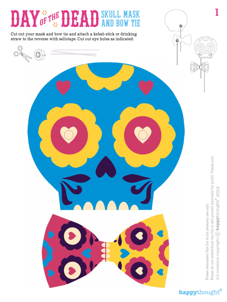 2D Calavera Masks | PDF