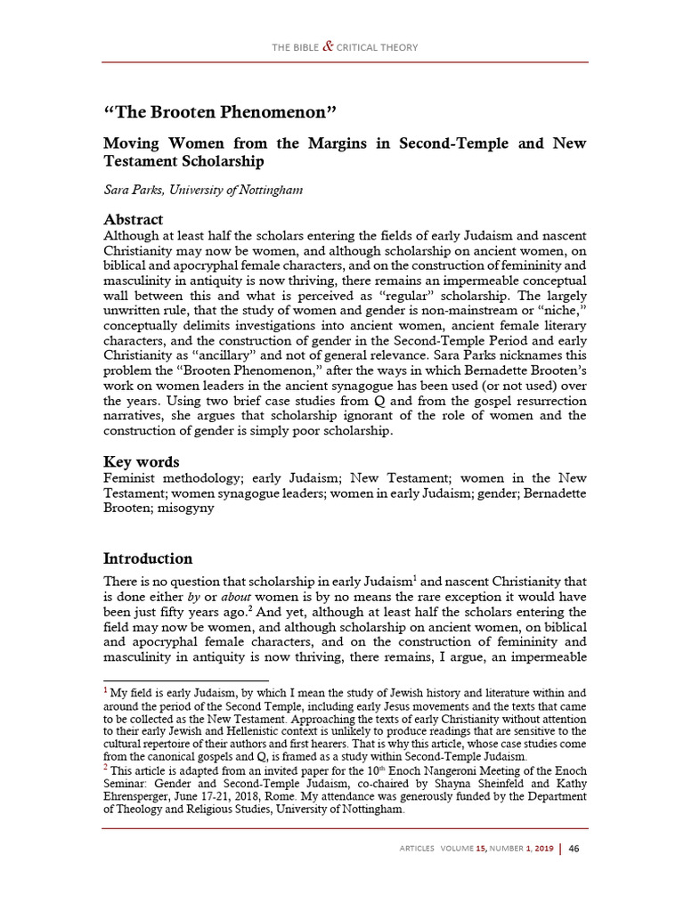 7. Sara Parks | PDF | Disciple (Christianity) | Gospel Of John