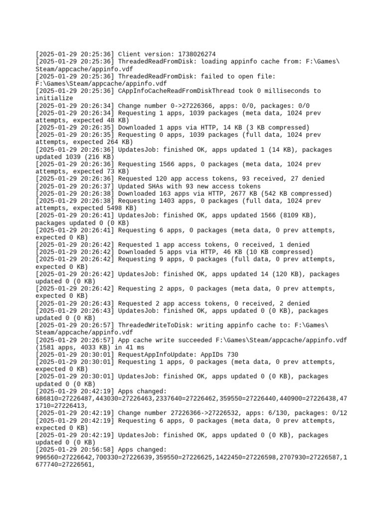 appinfo_log | PDF | Cache (Computing) | Computer Engineering appinfo_log | PDF | Cache (Computing) | Computer Engineering