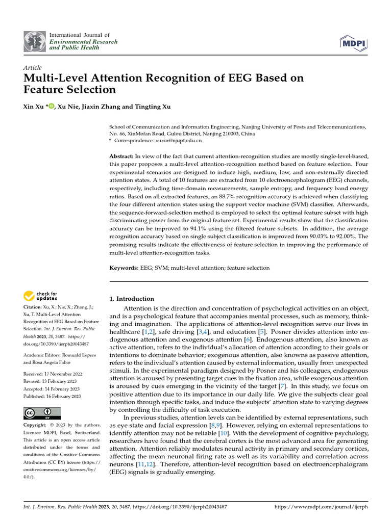 Paper 14 | PDF | Attention | Electroencephalography