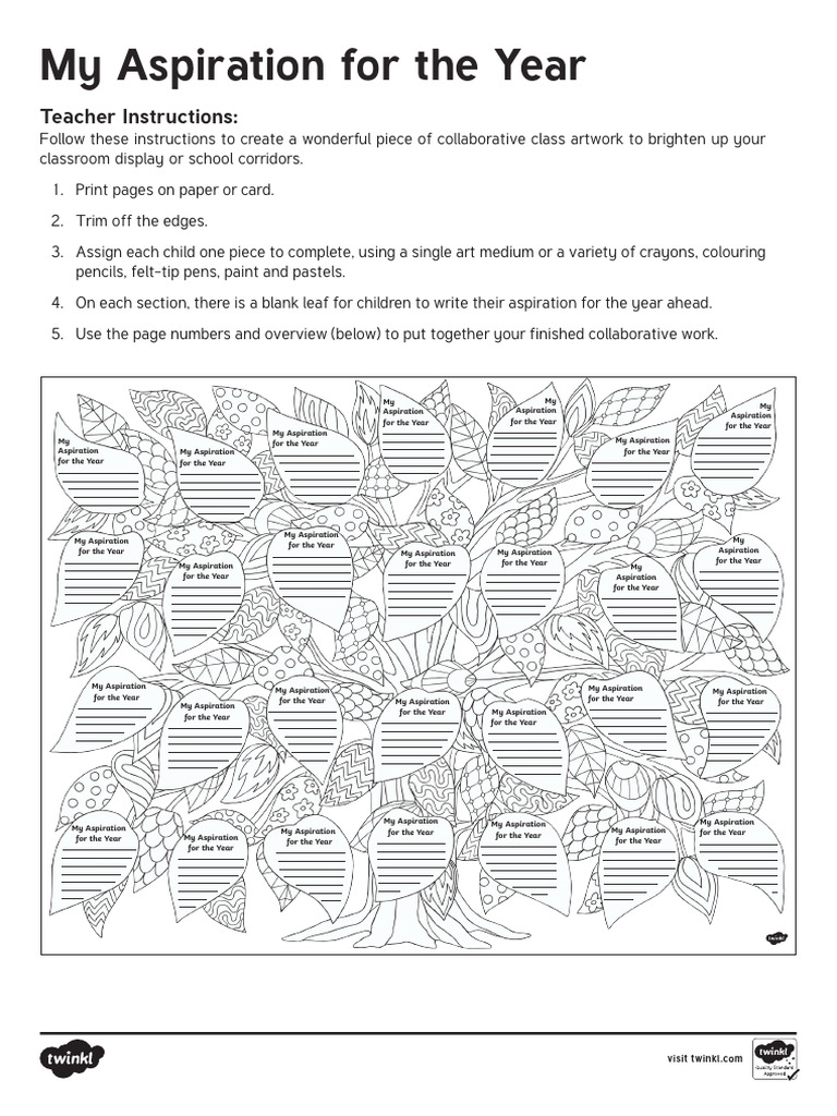Cfe2 a 120 Our Aspiration Tree Back to School Collaborative Co | PDF