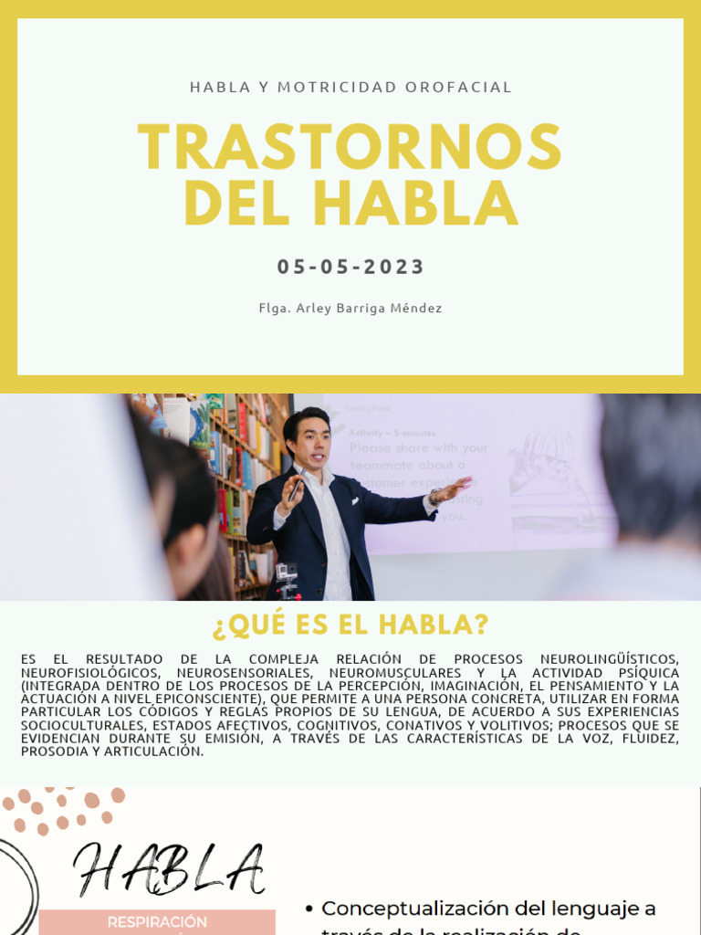 Trastornos del Habla: Definición y Tipos | PDF