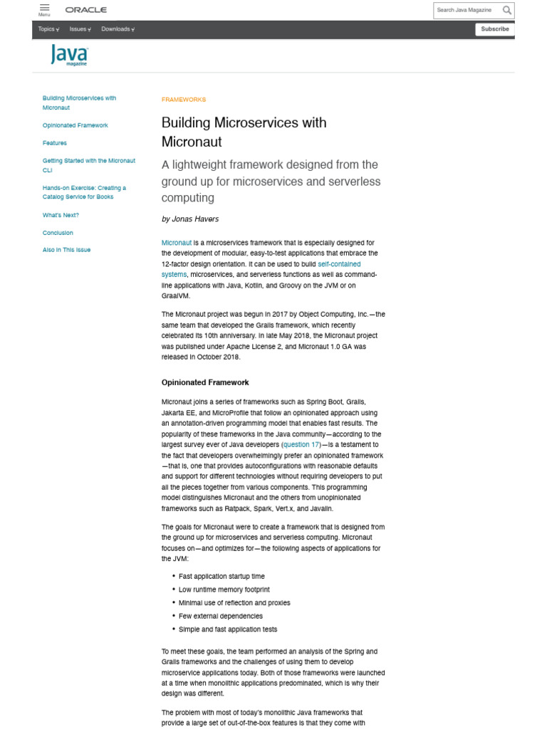 Building Microservices With Micronaut | PDF | Command Line Interface | Java (Programming Language)