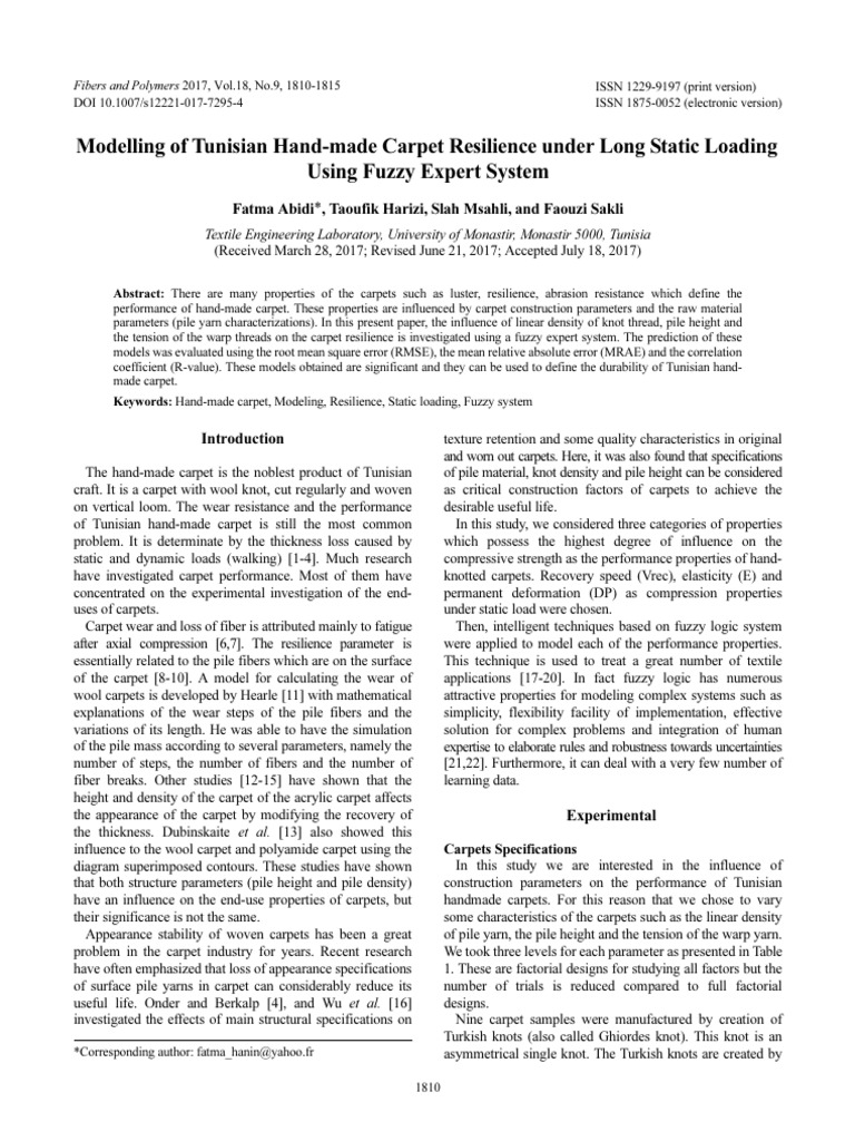 2017-Modelling of Tunisian Hand-Made Carpet Resilience Under Long ...