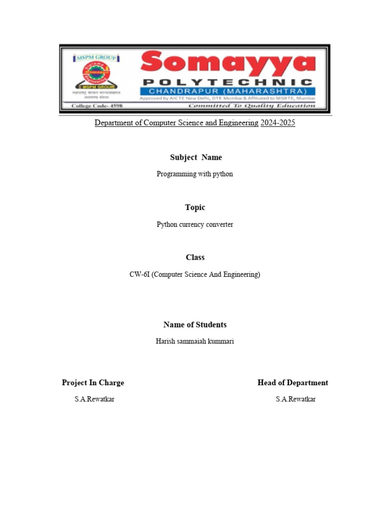 front page harish | PDF