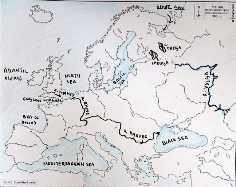 Map of Major European Seas | PDF