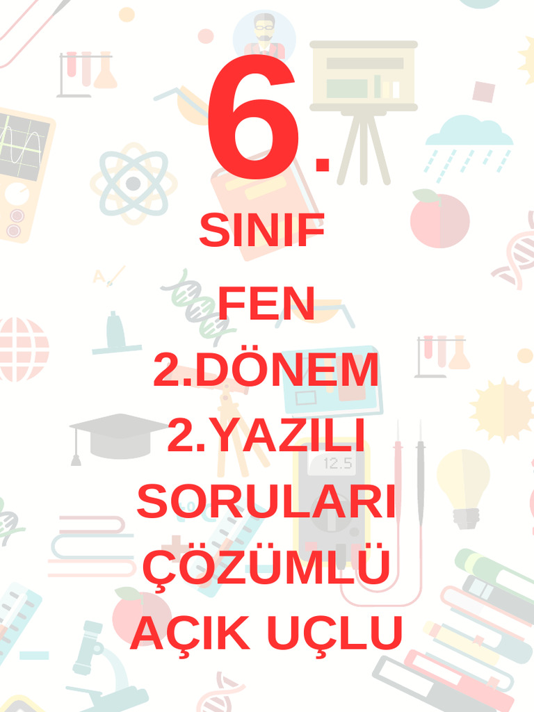 ---yazilihocam.com------6.SINIF FEN 2.DÖNEM 2.YAZILI-2 | PDF
