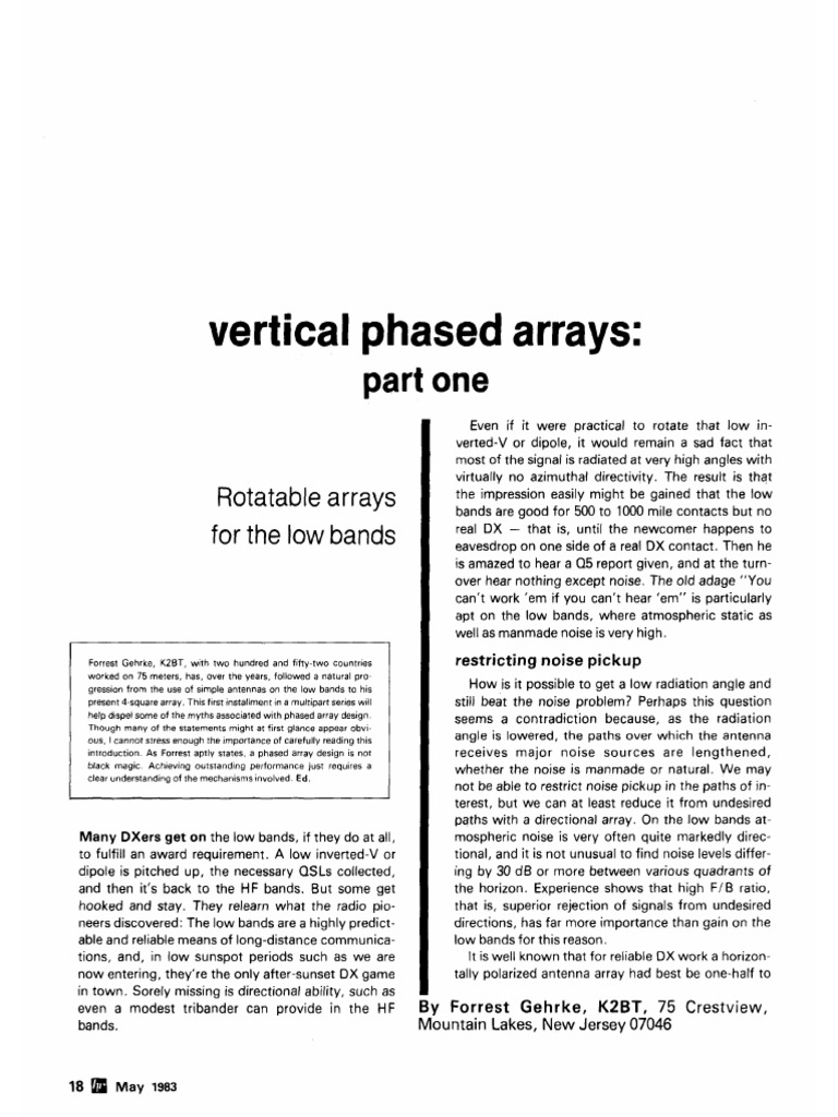 HF Vertical Phased Array Antennas 1-6 | PDF