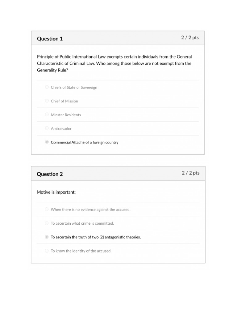 Crim 1 Midterm Exam 2021 2022 | PDF