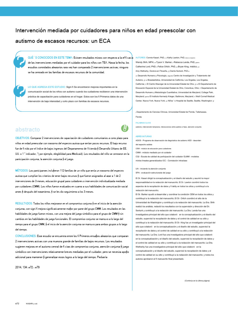 Jasper | PDF | Autismo