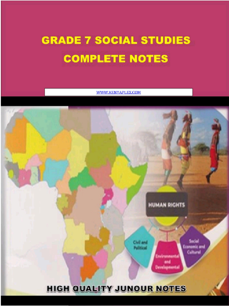 Grade 7 CBC Social Studies Complete notesRKKSST | PDF