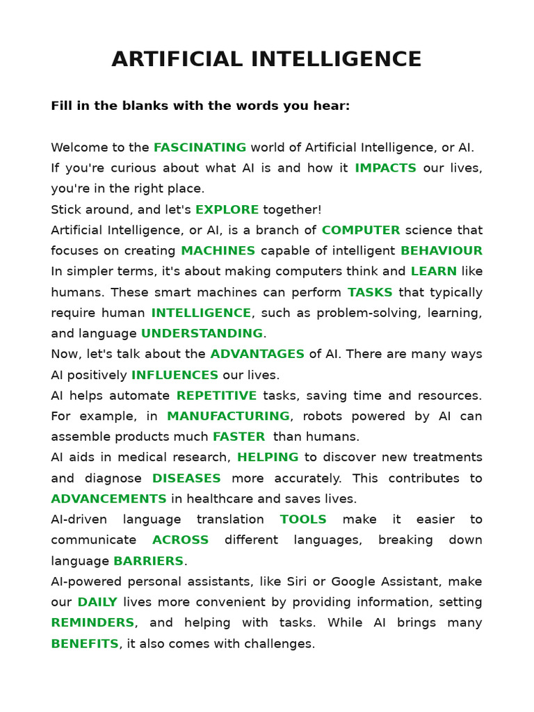 AI Listening Act | PDF