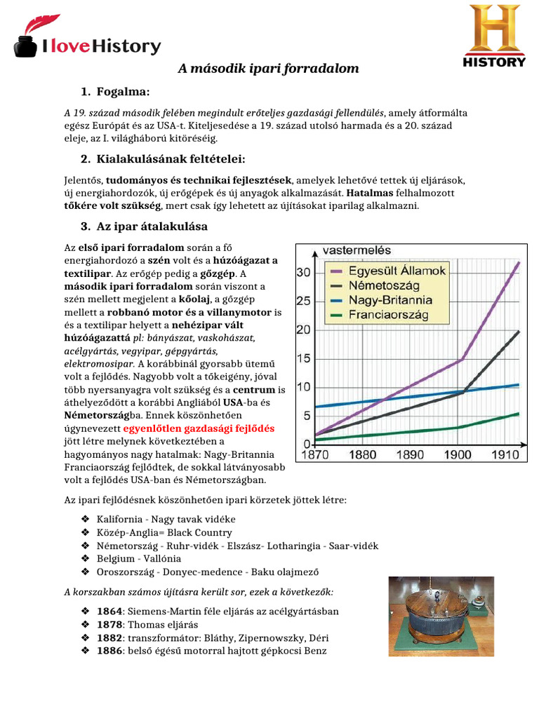 A Második Ipari Forradalom | PDF