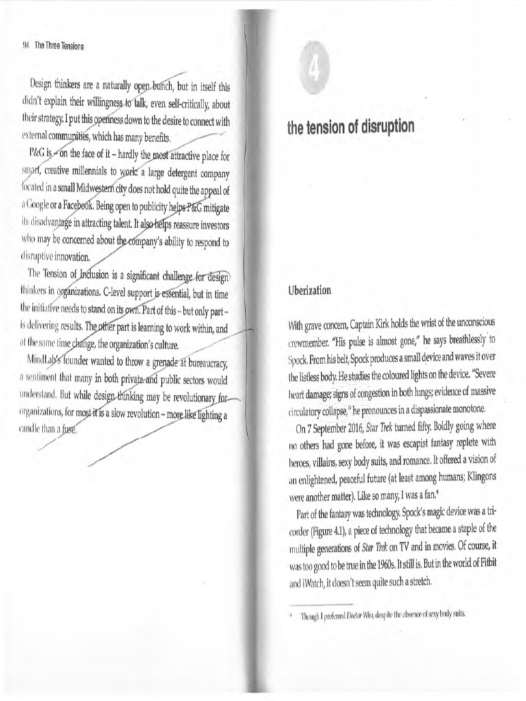 Extrait "Qu'est-Ce Que La Tension de Disruption " in Design Thinking at Work, David Dunne | PDF
