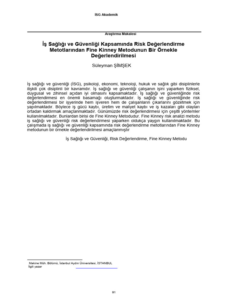 752127-1187438 - ISG - Kapsaminda Risk Degerlendirme Metotlarindan Fine ...