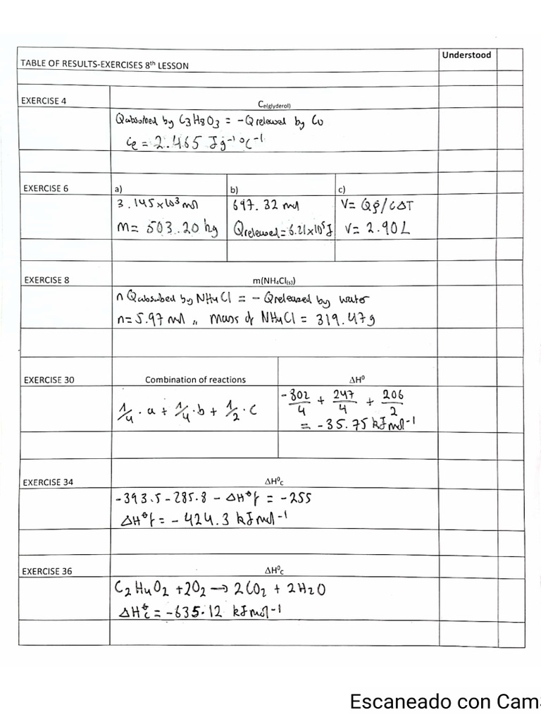 8th Lesson Exercises | PDF