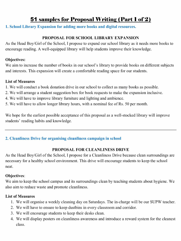 51 Samples For Proposal Writing (Part 1 of 2) - 2502 - 250213 - 135243 ...