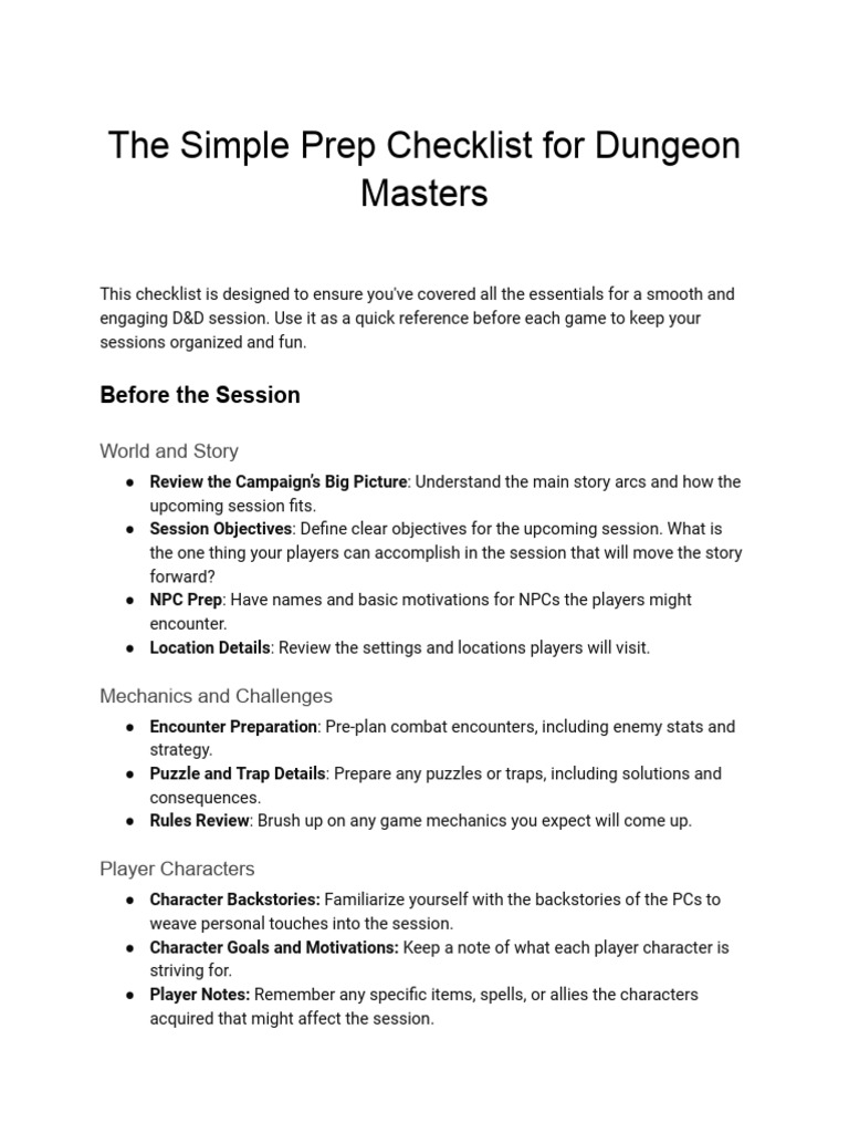 (BONUS) Simple Session Prep Checklist | PDF