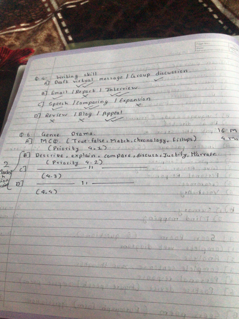 Writing Skills Preferences | PDF