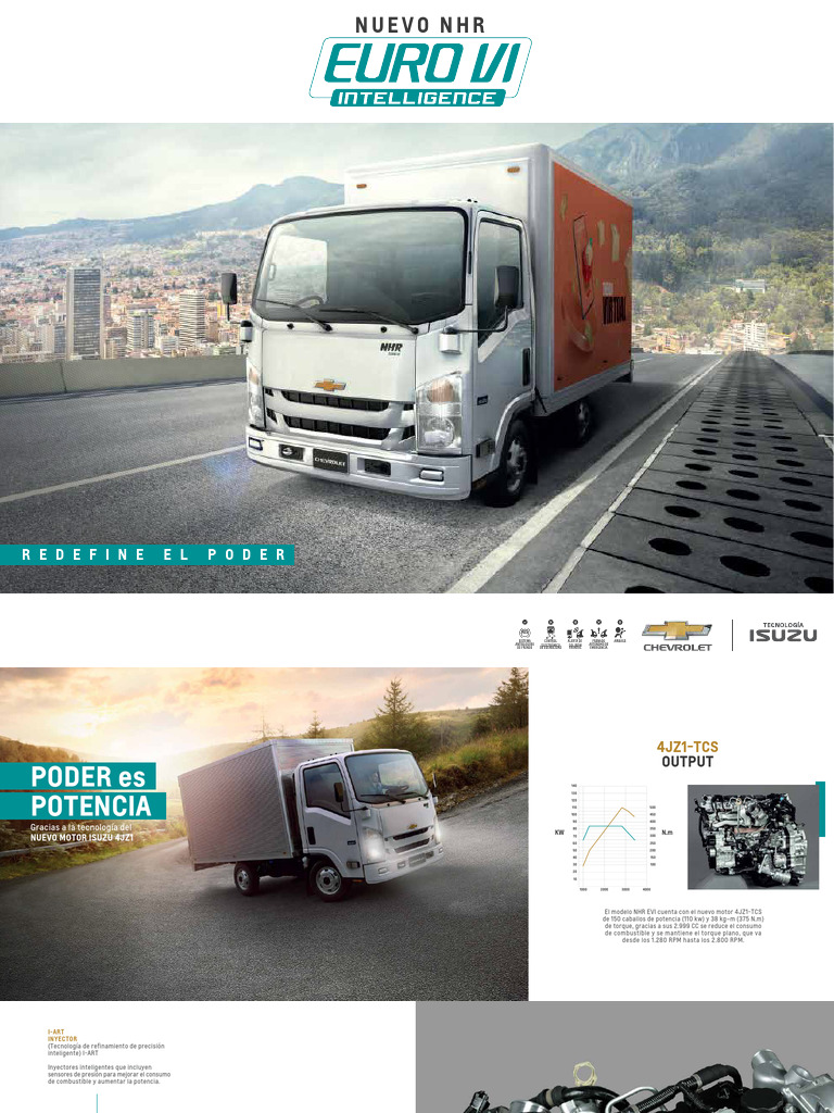 Isuzu NHR Euro VI: Potencia y Eficiencia | PDF | Vehículo de motor ...