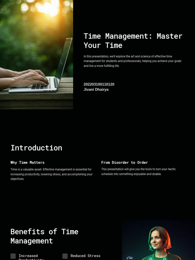 Time Management Master Your Time | PDF | Professional Skills | Time Management