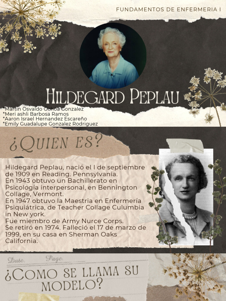 Hildegard Peplau | PDF | Enfermería | Ciencias del comportamiento