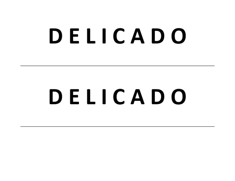 DELICADO | PDF