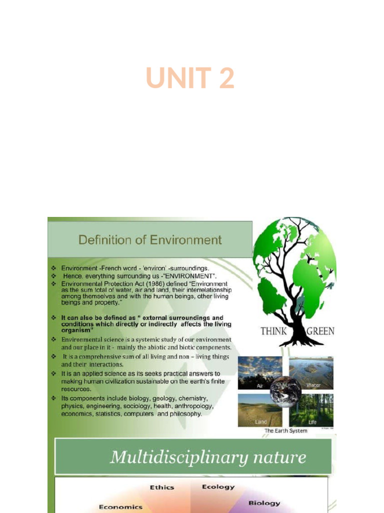Study of Environment Unit 2 | PDF | Economic Inequality ...