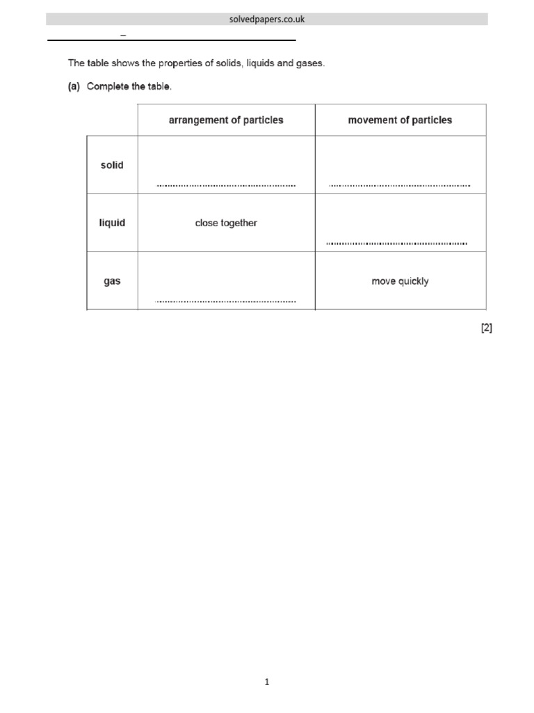 2022 17 States of Matter Checkpoint Sec 1 Chemistry | PDF