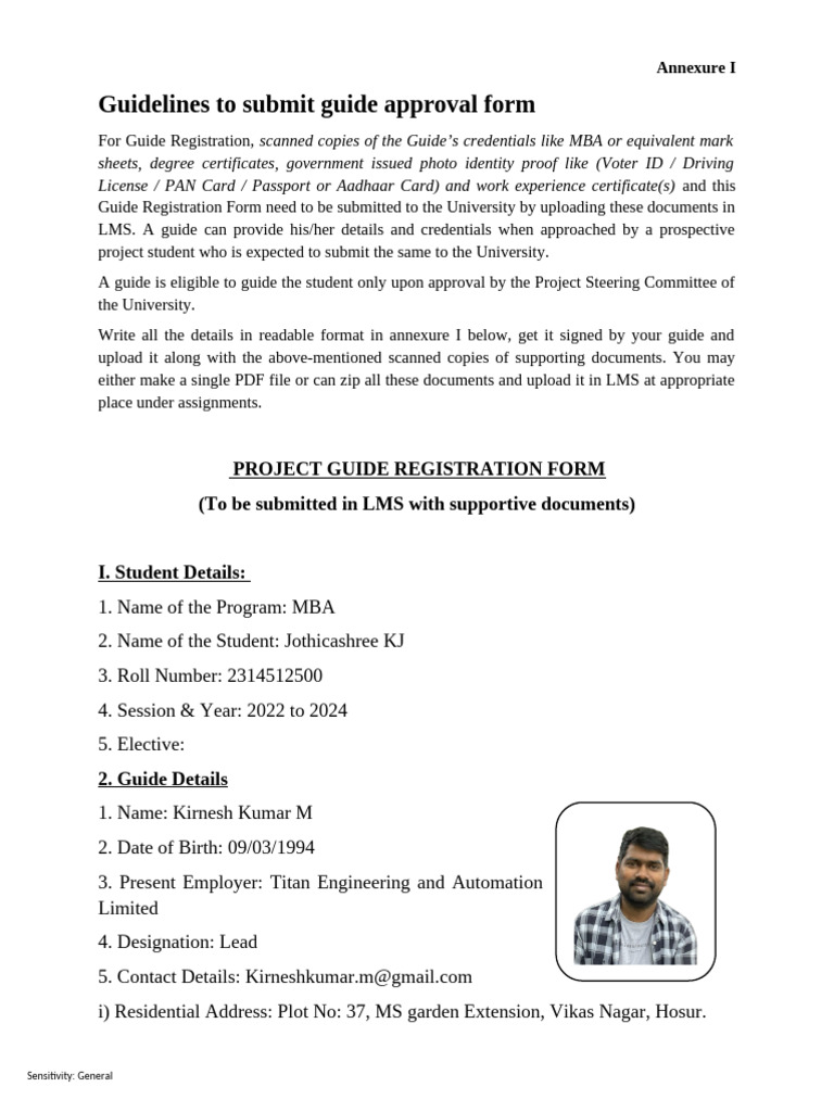Annexure-I - Guide Reg and Approval 2 | PDF | Authentication | Access ...