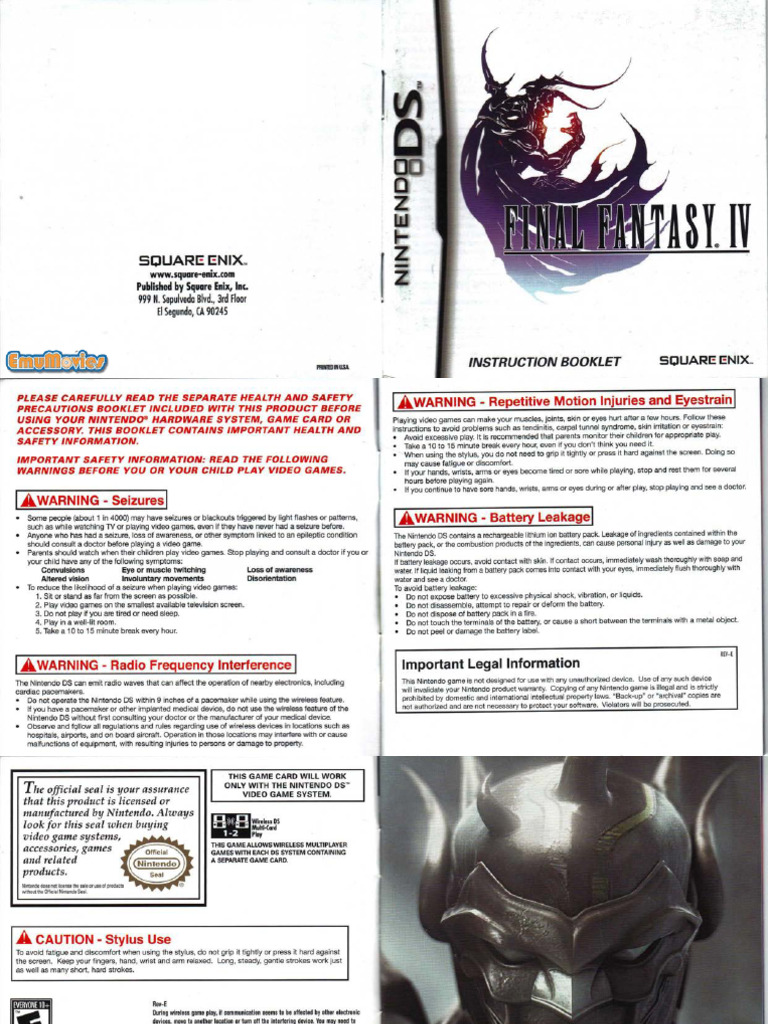 Final Fantasy IV (USA) (En, FR, Es) | PDF