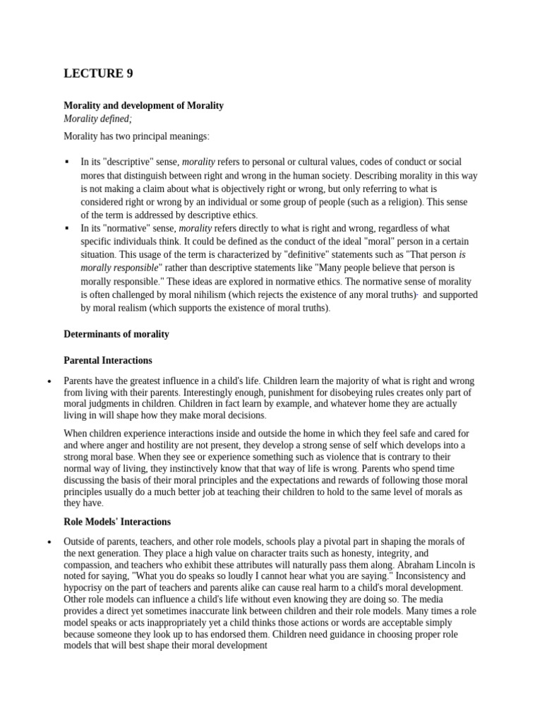Lecture 9 (1) | PDF | Morality | Justice