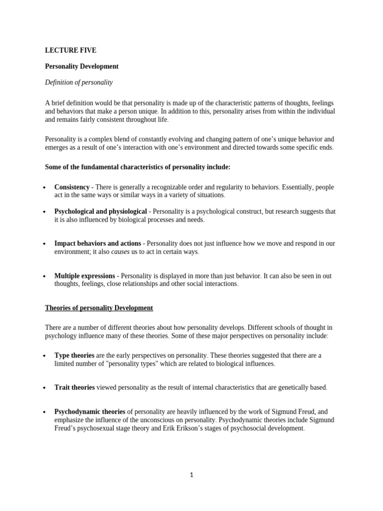 LECTURE FIVE | PDF | Identity (Social Science) | Psychology