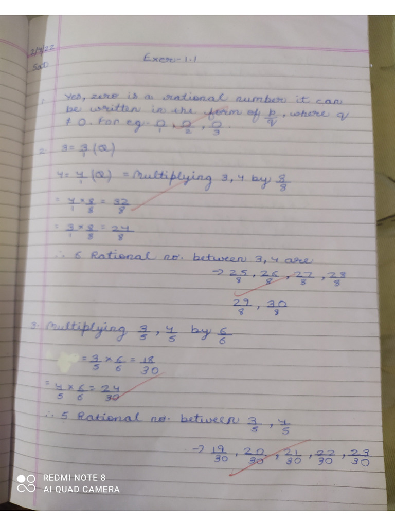 Maths Chapter 1 Exercises by Darsh Tayal IX-B | PDF