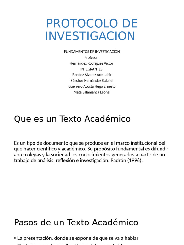 Protocolo de Investigacion | PDF | Science