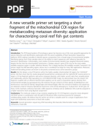 Universal COI Primers for Invertebrates | PDF | Polymerase Chain ...