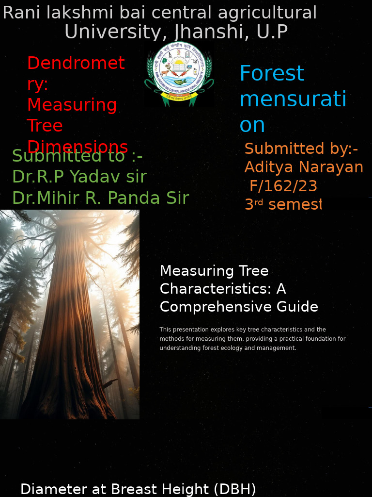 Dendrometry Measuring Tree Dimensions | PDF | Trees | Forests
