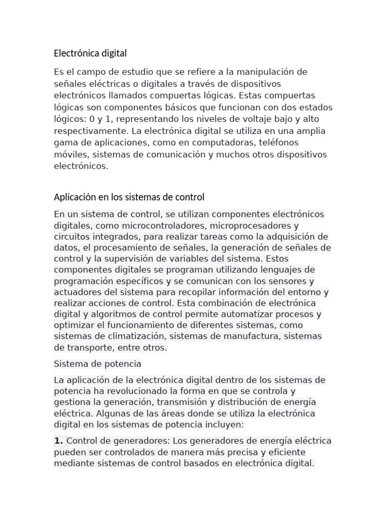Electrónica Digital | PDF | Electrónica | Ingenieria Eléctrica
