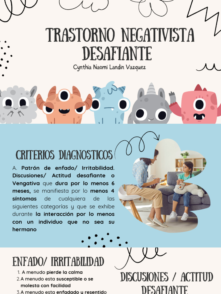 TR Negativista Desafiante | PDF | Desorden hiperactivo y deficit de atencion | Trastorno mental