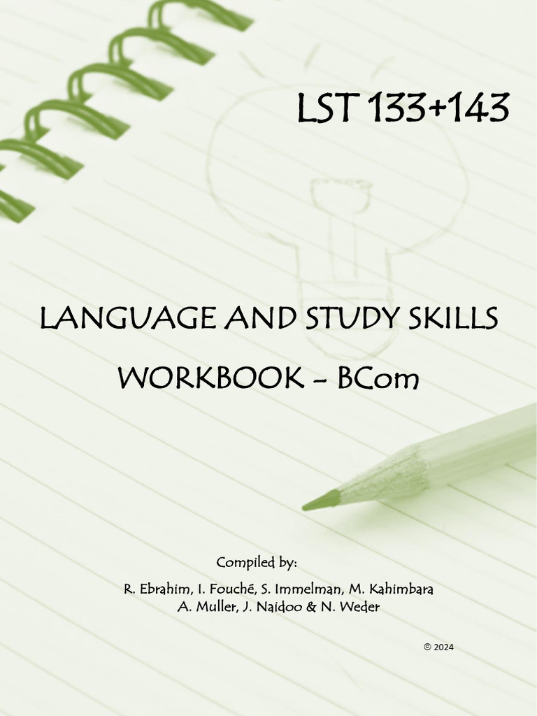 2024 BCom Workbook | PDF | Turnitin | Word