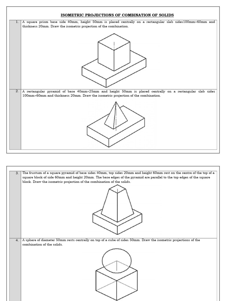 Isometric Projections | PDF