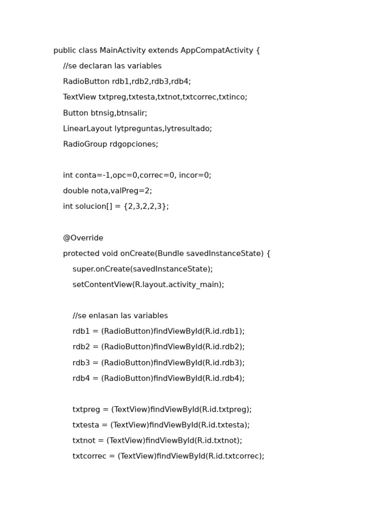 codigo para crear calculadora | PDF | Ingeniería de software | Programación de computadoras