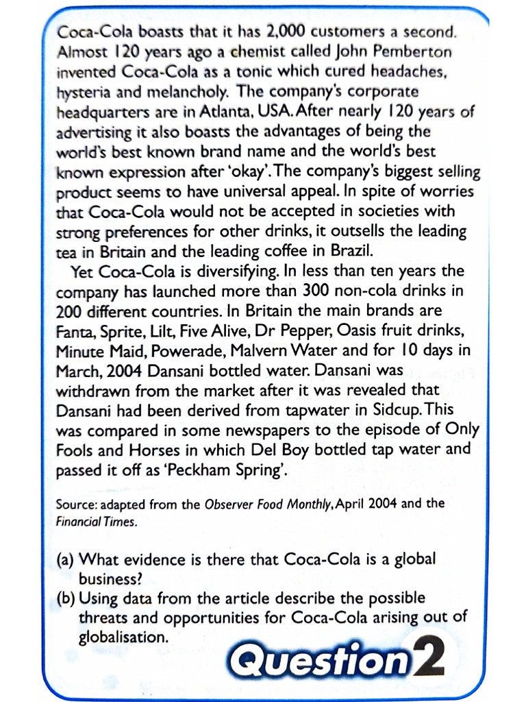 Globalisation Case Study | PDF