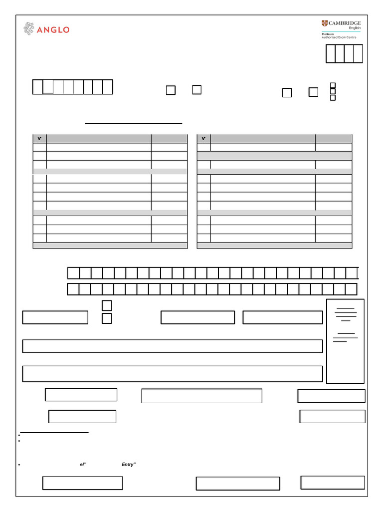 Inscripción a Exámenes Cambridge English | PDF