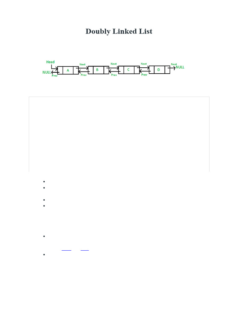 Data Structure Unit-4.1-Doubly-Linked-List | PDF | Pointer (Computer Programming) | Software ...