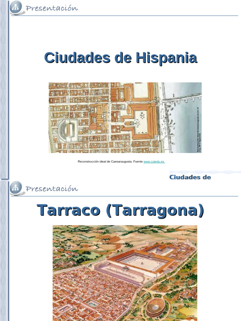 Ciudades Romanas de Hispania: Historia y Restos | PDF | web 2.0 ...